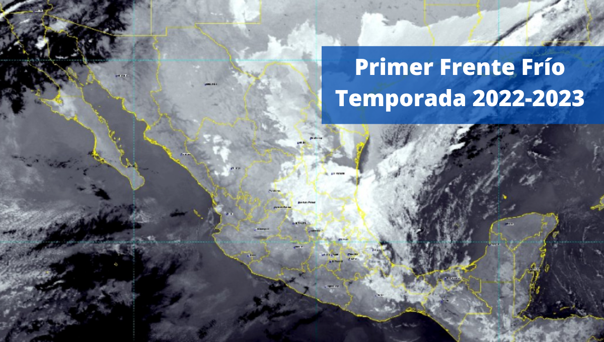 Primer frente frío de la temporada 2022-2023 llegará en septiembre
