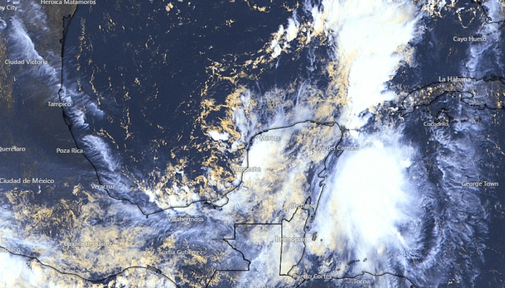 Hoy llegan frente frío y vaguada a la península de Yucatán