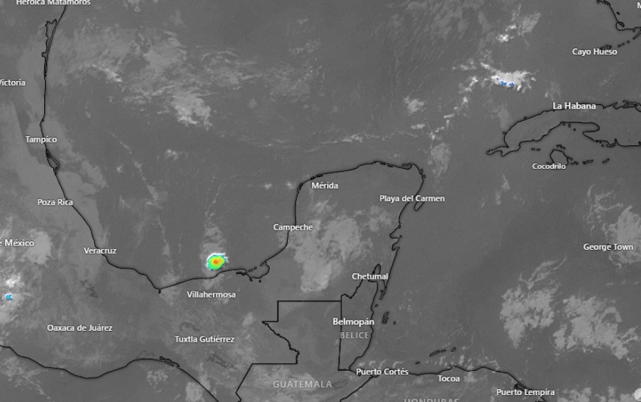 Vaguada en la península de Yucatán dejará lluvias